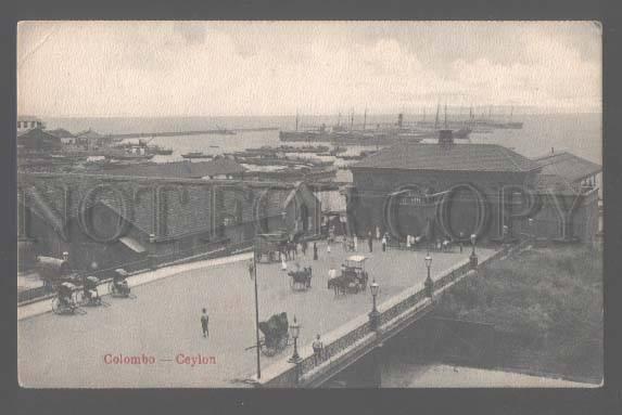 106214 Colombo Ceylon pier & port Vintage PC | Asia & Middle East - Sri ...