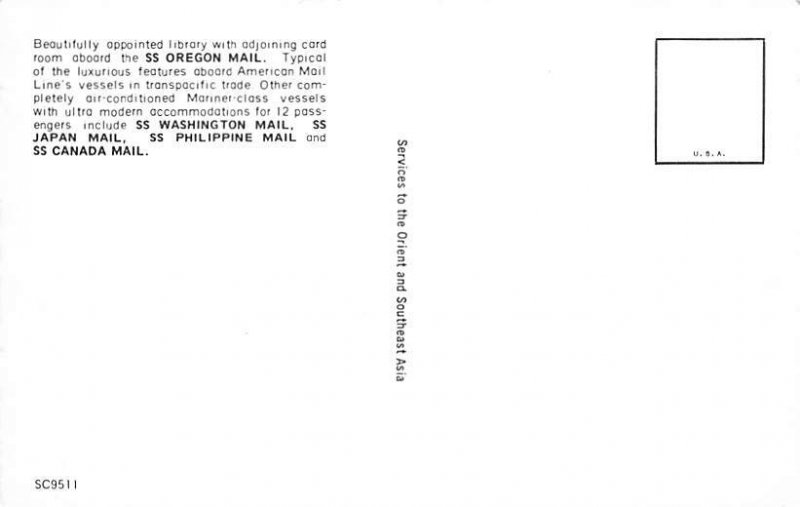 SS Oregon Mail American Mail Line Ship Unused | Topics - Other ...