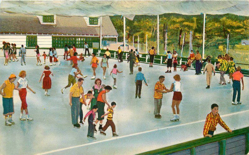 Artist impression Blue Jay California Ice Rink 1950s Scott Colorpicture ...