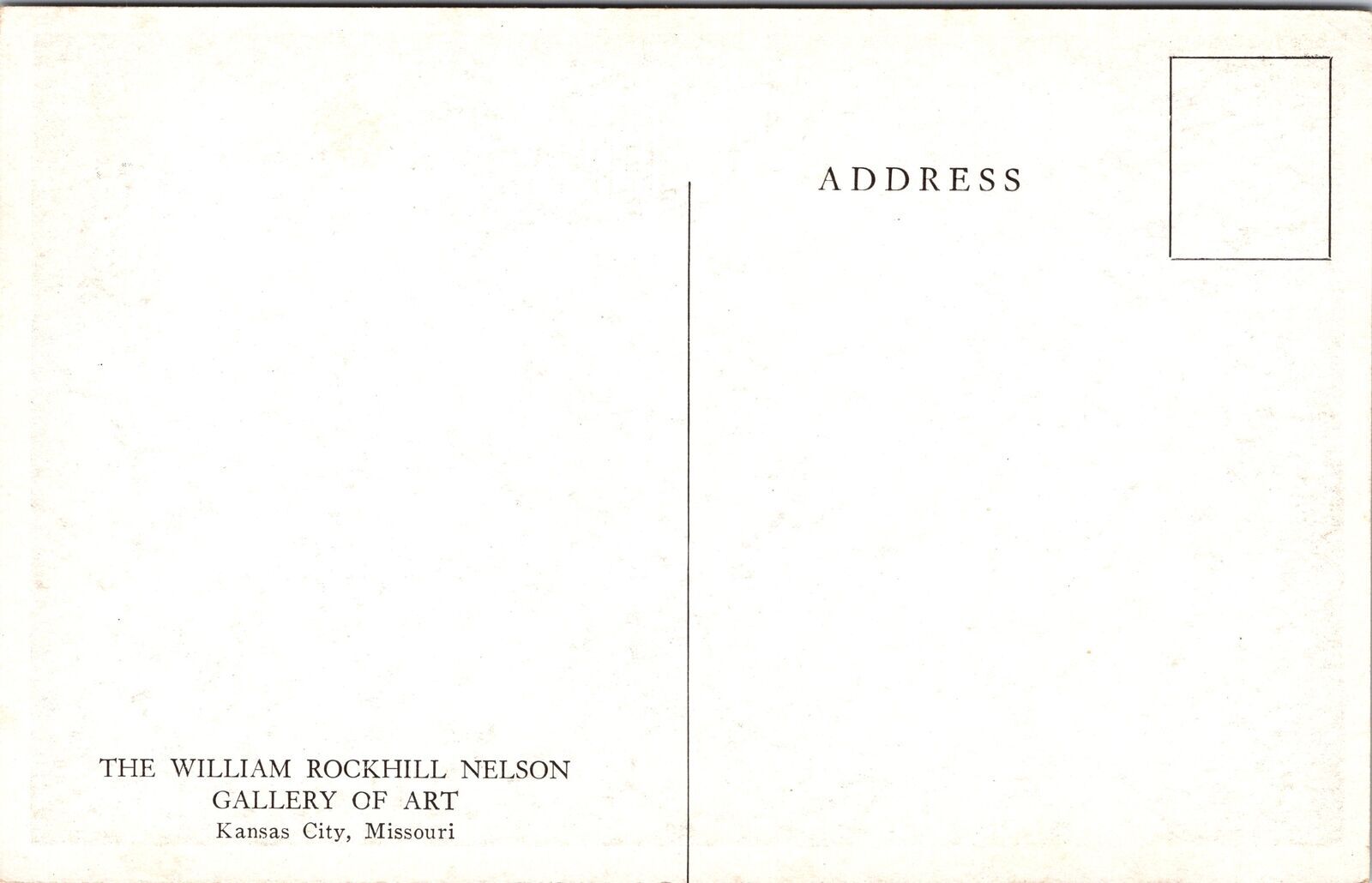 Vintage Postcard the William Rockhill Nelson Gallery of ART Kansas City ...