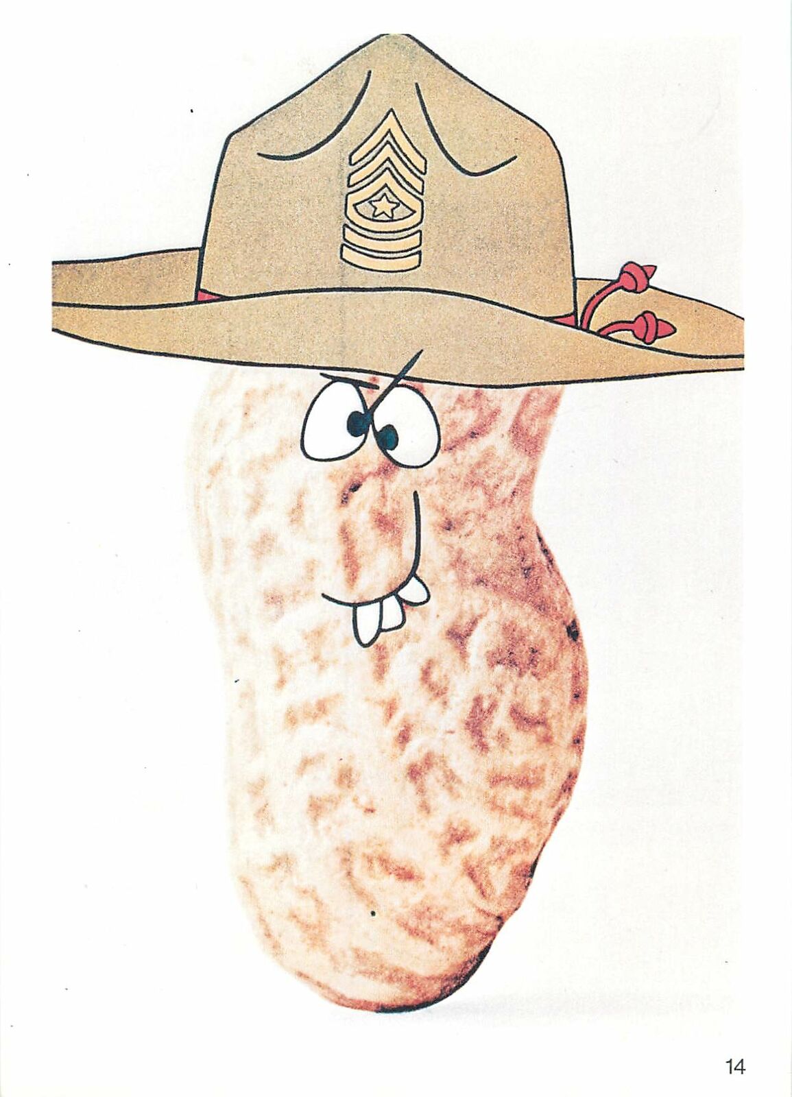 Funny drawing police officer hat peanut scout pictorial card not ...