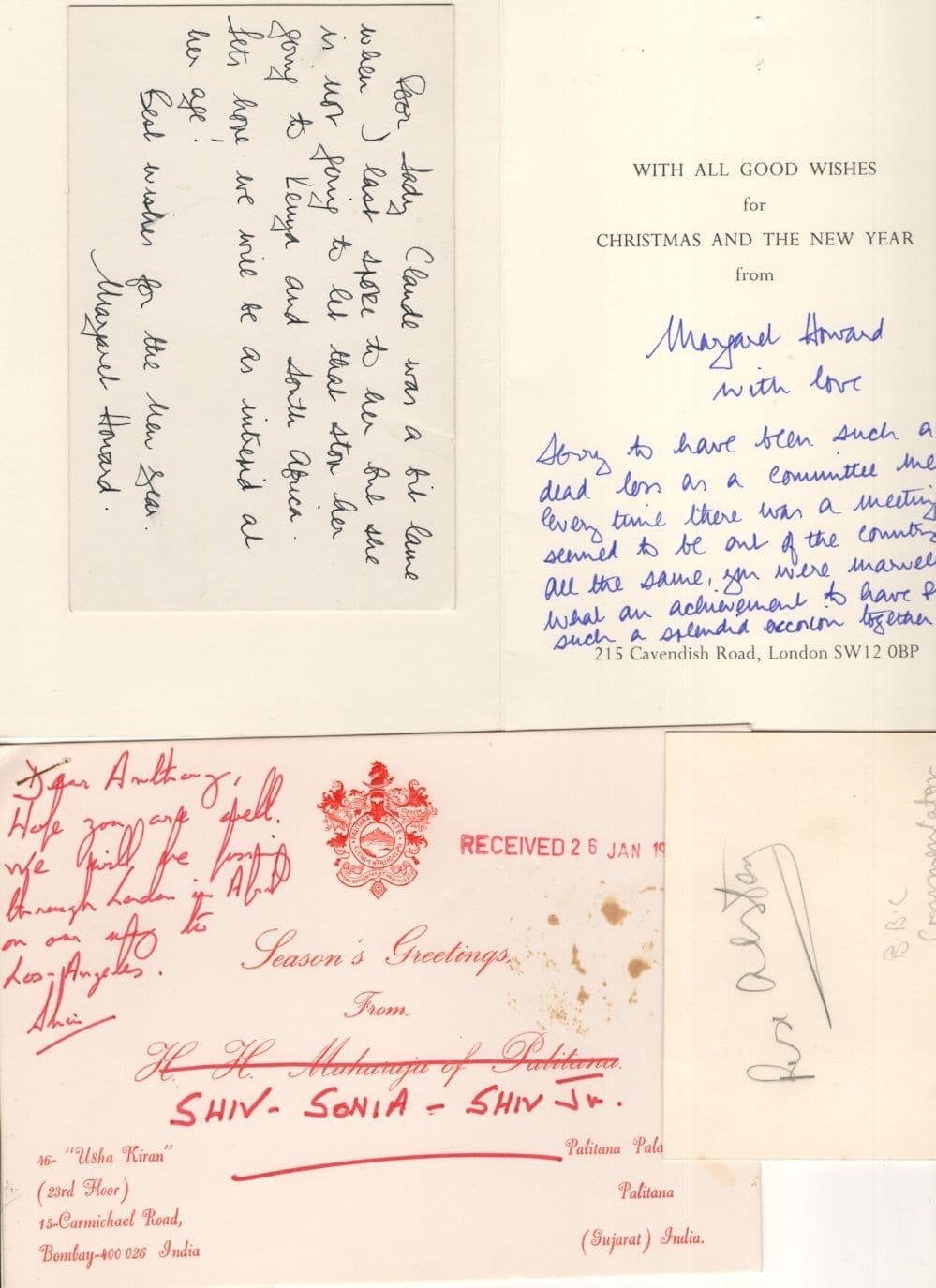Margaret Howard BBC Commentator Indian Autograph Bundle | Topics ...