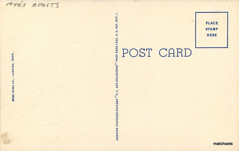 1940s Macklin Field sports stadium Michgan State College East Lansing ...