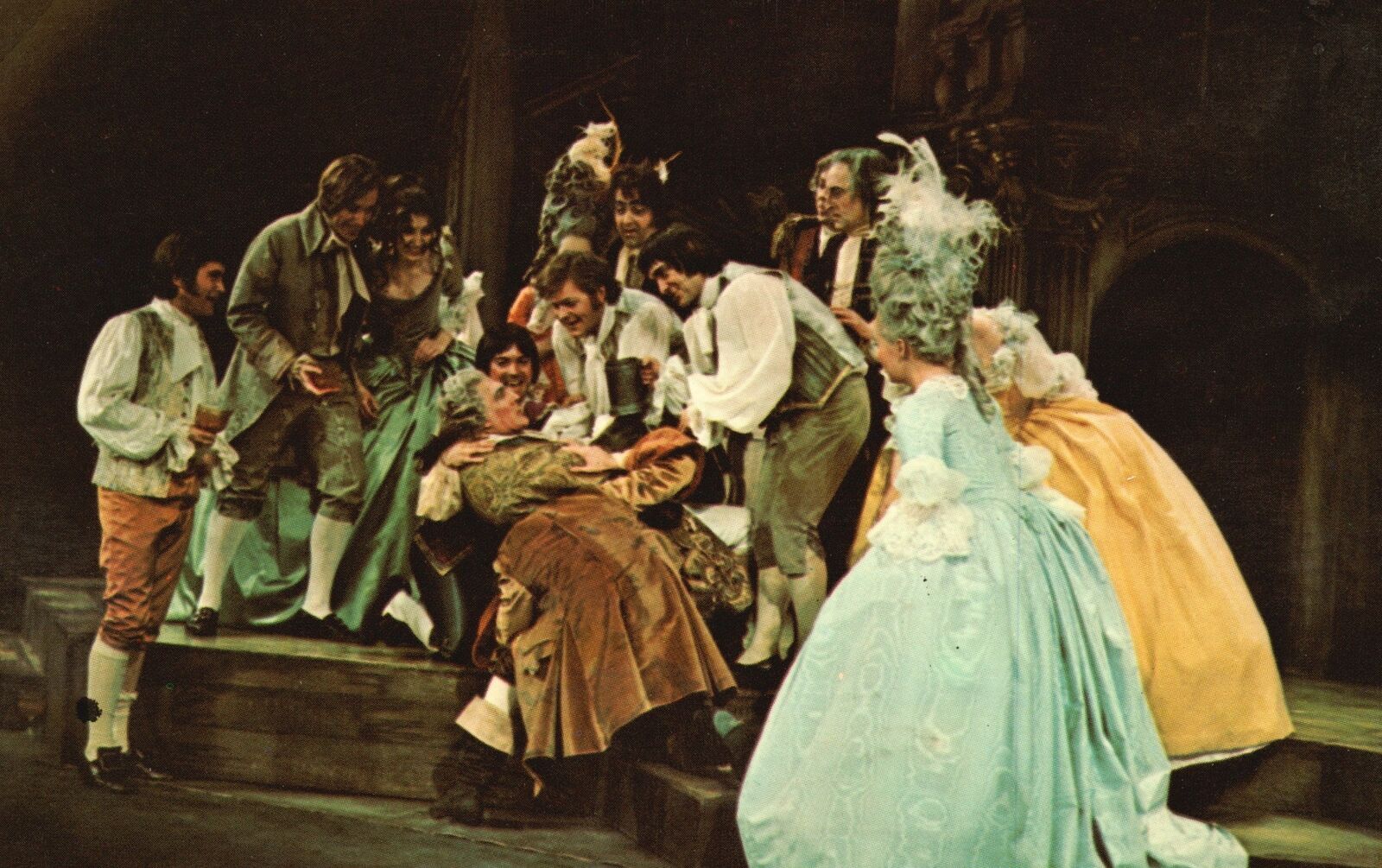 Postcard Scene From The School For Scandal Barry MacGregor As Charles ...