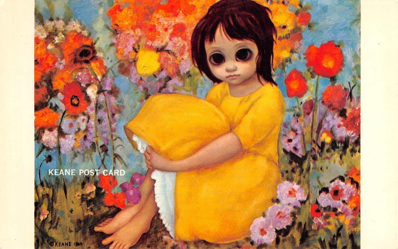 Margaret Keane "In the Garden" Artist-Signed 1964 Big Eyes Vintage ...