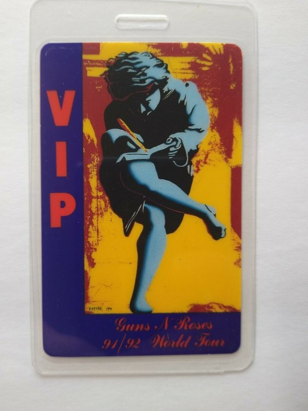 Guns N Roses Use Your Illusion Backstage Pass Laminated Original VIP ...