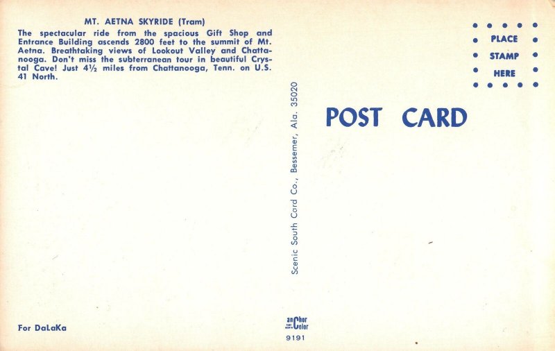 Vintage Postcard SKY View of Mount Aetna via Skyride | Other / Unsorted ...
