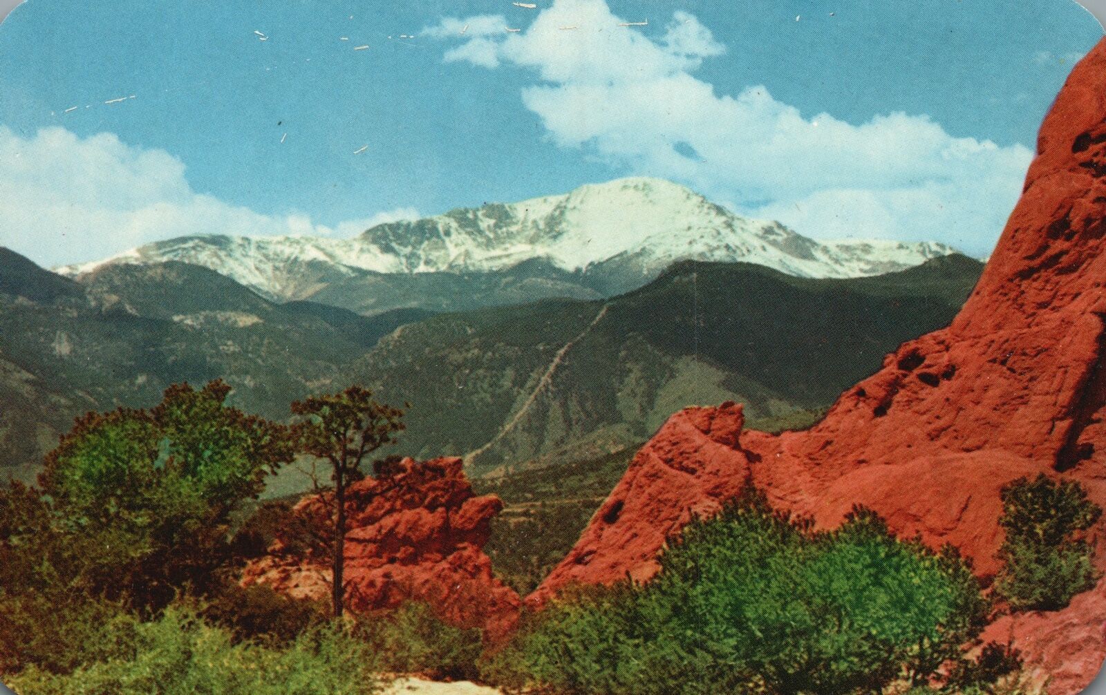Vintage Postcard Mountain Garden of Gods Pikes Peak Region Colorado CO ... Vintage Postcard Mountain Garden of Gods Pikes Peak Region Colorado CO ...