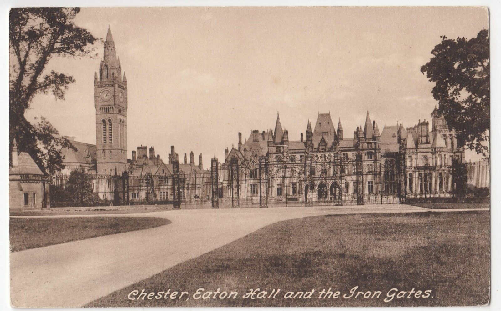 Cheshire; Chester, Eaton Hall & The Iron Gates PPC By Frith, Unposted ...