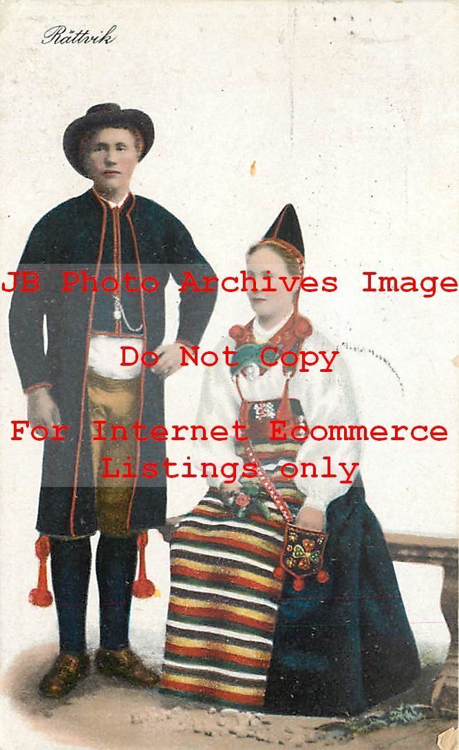 Native Ethnic Culture Costume, Rattvik Sweden, Couple | Europe - Sweden ...