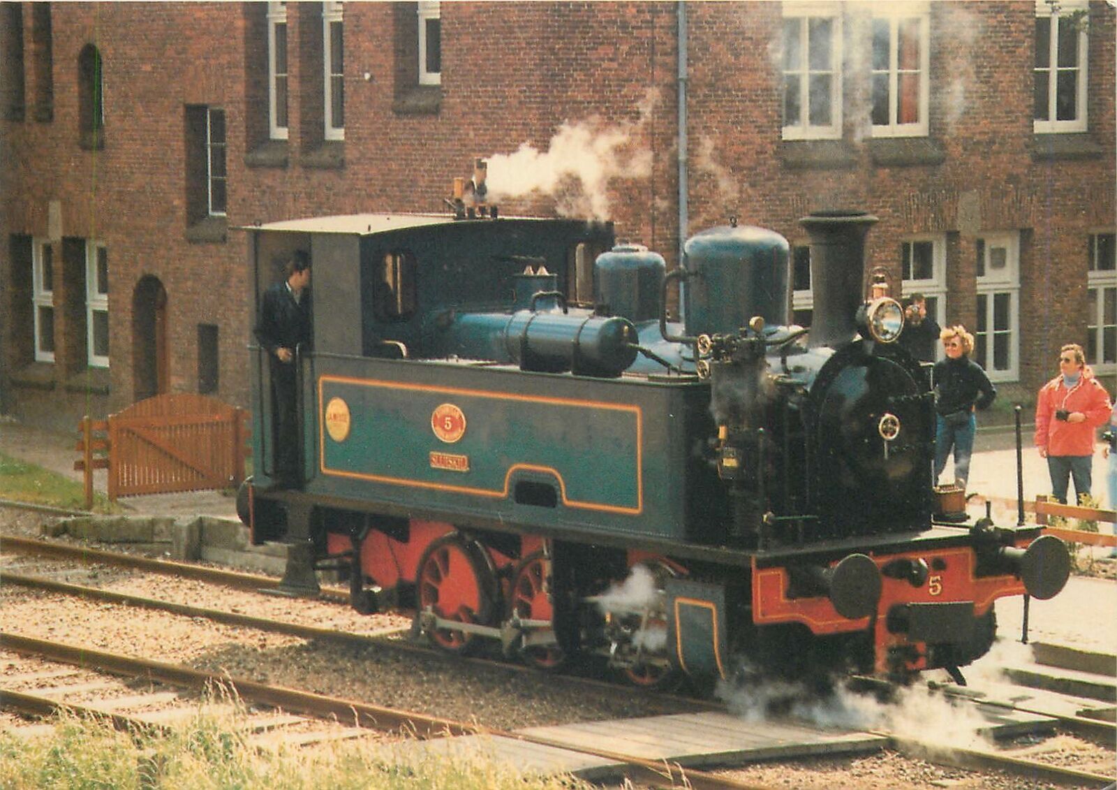 Post card Netherlands Steam locomotive Hoorn-Medemblik rail route types ...