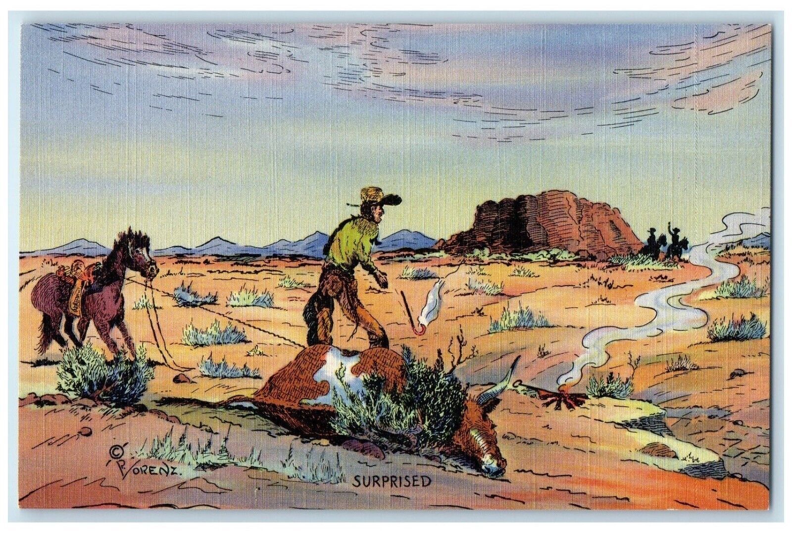 A Typical Scene Of The Old Time Range Country Castle Rustler Vorenz ...