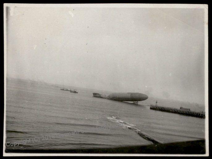 Germany Graf Zeppelin Pioneer Airship L12 Crash Original Photograph ...