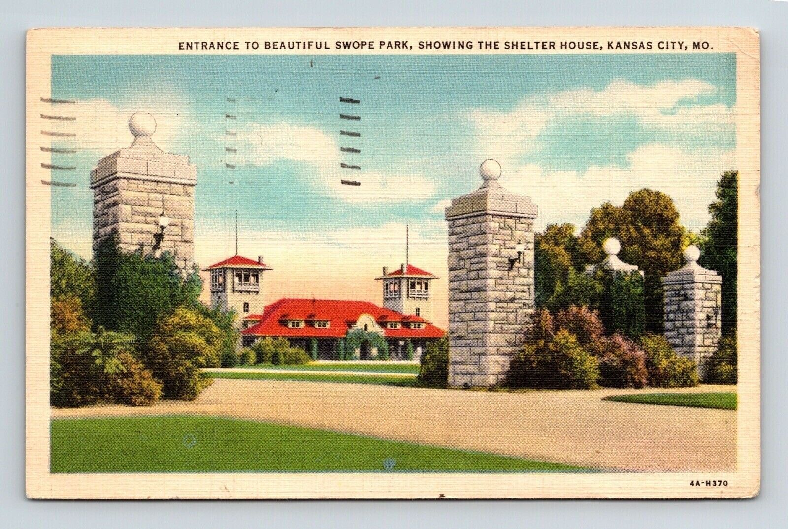 Swope Park Entrance Shelter House Kansas City Missouri Street View PM ...