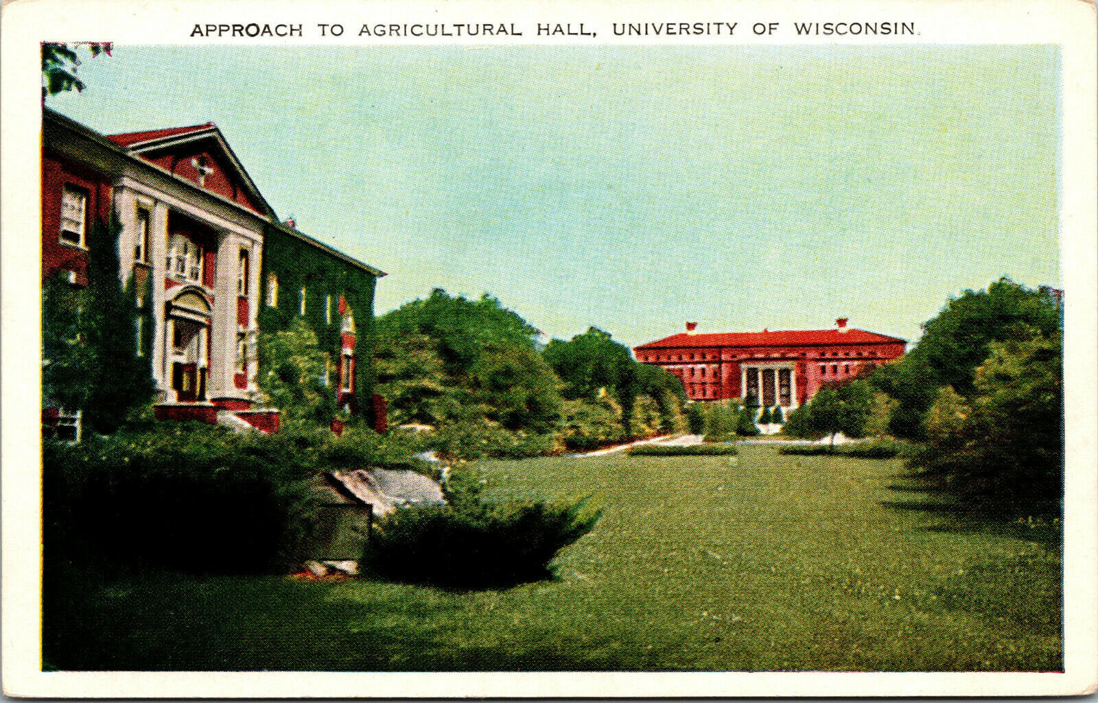 Vtg 1920s Approach Agricultural Hall University Of Wisconsin Madison WI ...