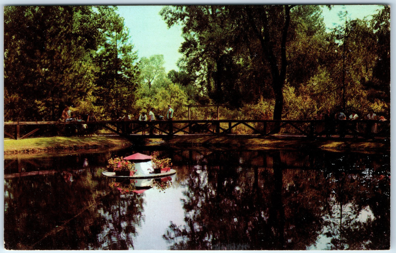 c1960s Castalia, OH Lake Erie Blue Hole Artesian Water Spring Bridge ...