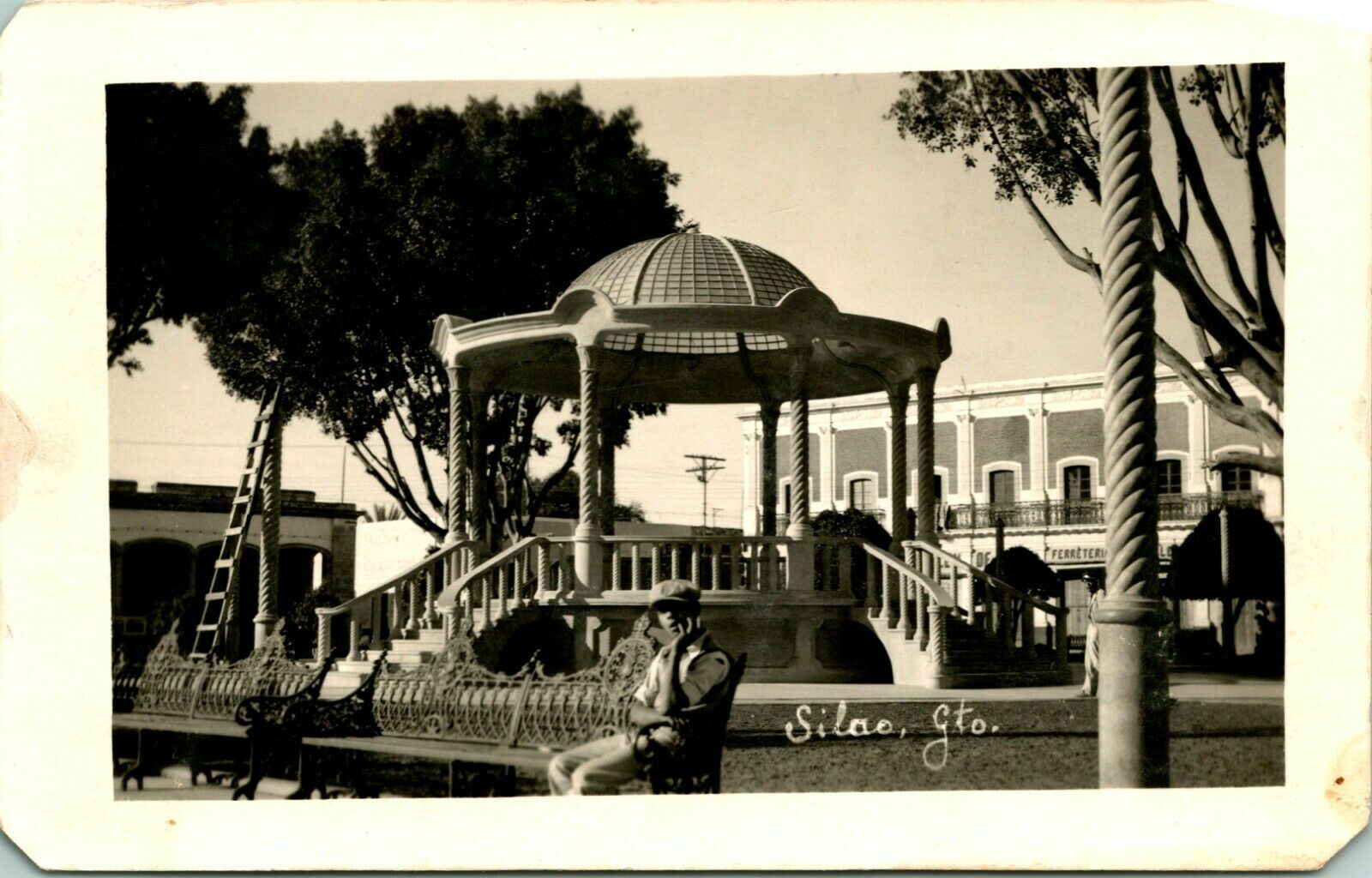 Vtg RPPC 1920s Silao Guanajuato México Quiosco Del Centro De Silao ...