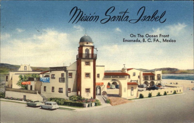 ENSENADA MEXICO Mission Santa Isabel Old LINEN Postcard | Latin & South ...