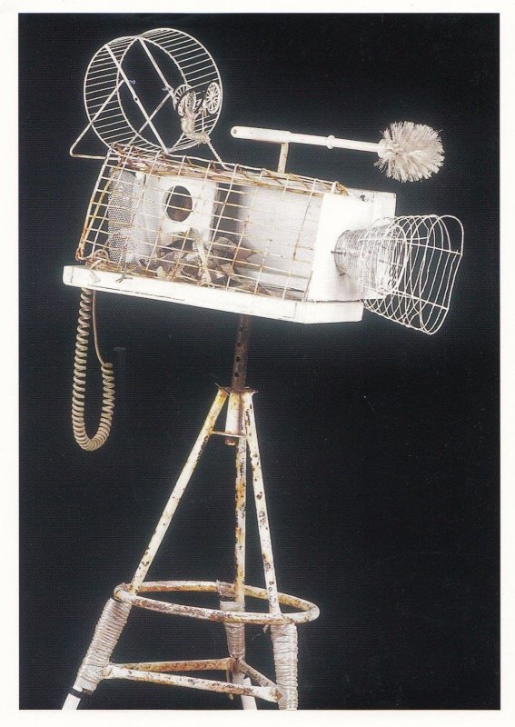 Cine Projector from Rodent Cage Ghost Box Mouse Exercise Wheel Painting ...