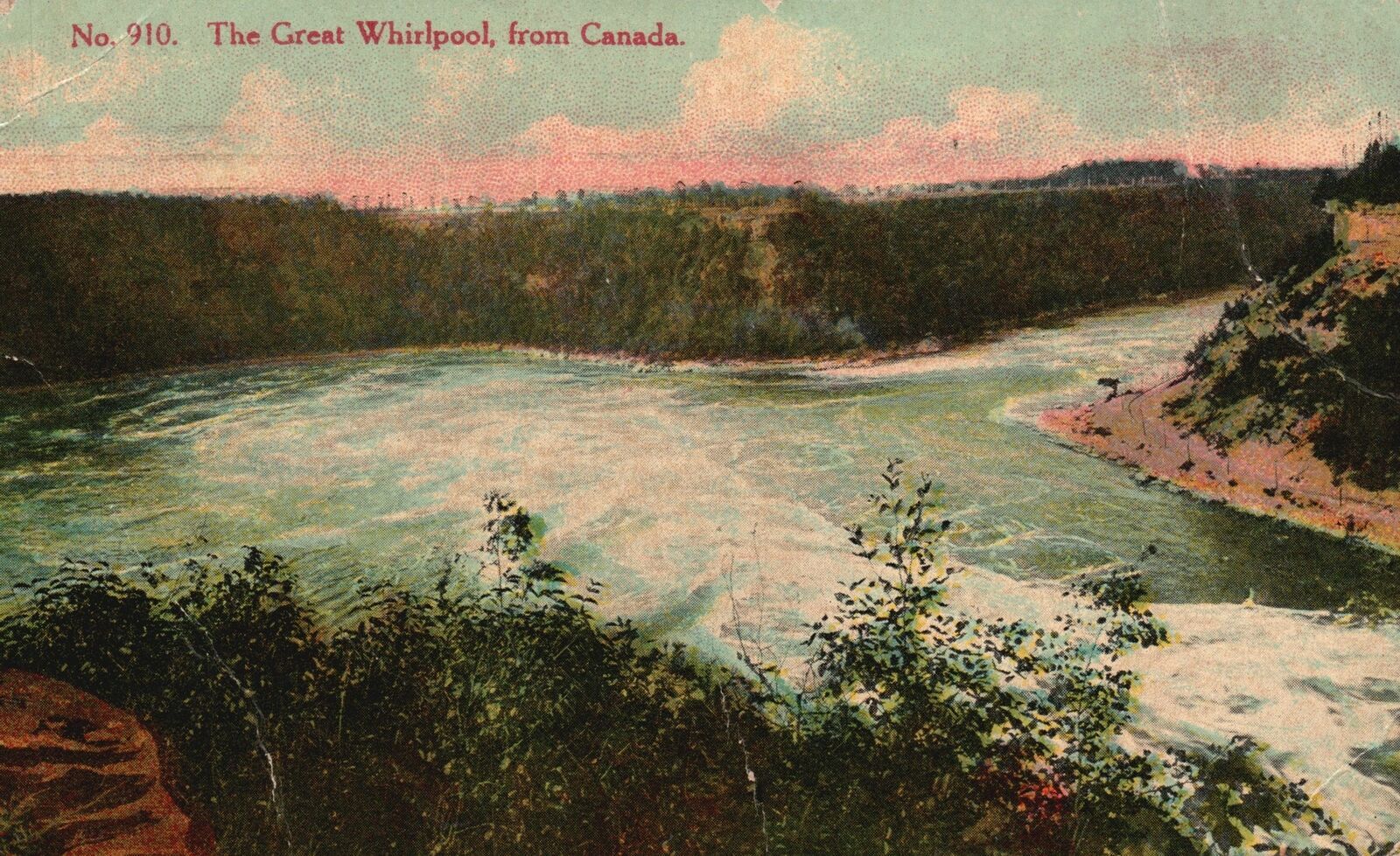 Vintage Postcard 1909 The Great Whirlpool from Canada Pub by Nicklis Co ...