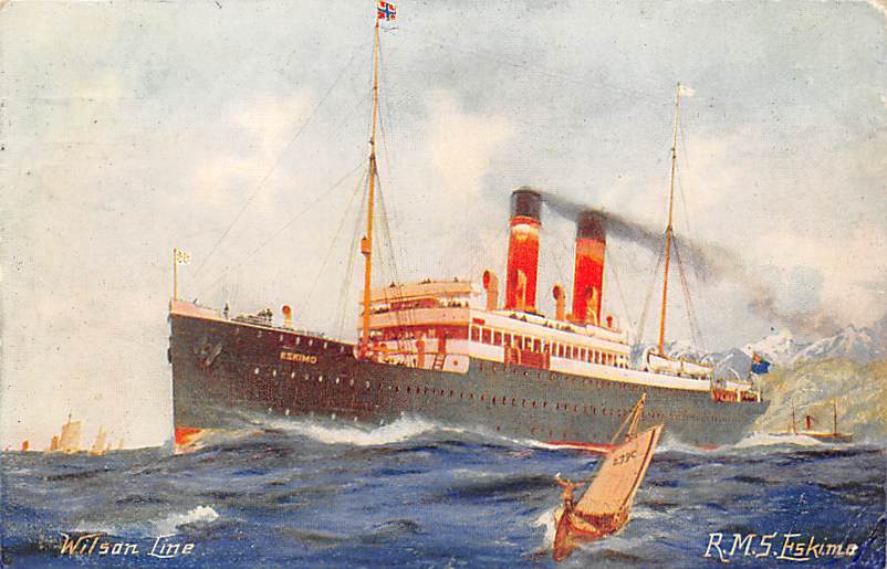 SS Eskima Wilson Line 1911 | Topics - Other, Postcard / HipPostcard