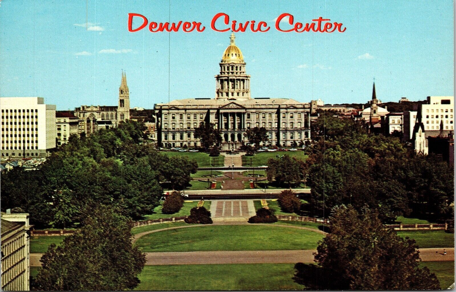Denver Civic Center State Capitol Colorado CO Postcard VTG UNP ...