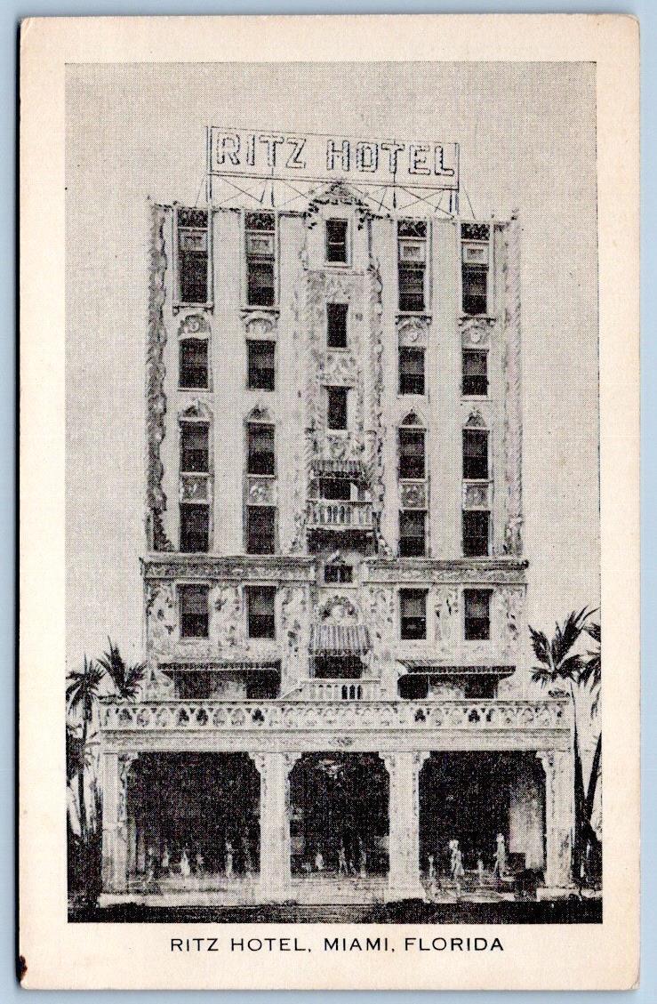 Ritz Hotel Miami Florida *Fireproof*All Rooms With Baths*Antique ...