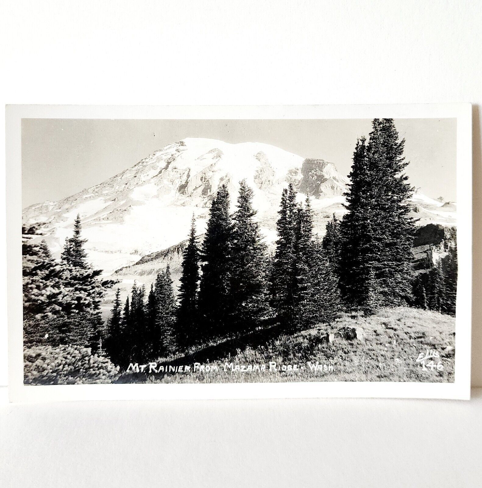 RPPC Mount Rainier From Mazama Ridge Ellis 1920s Washington Pacific NW ...