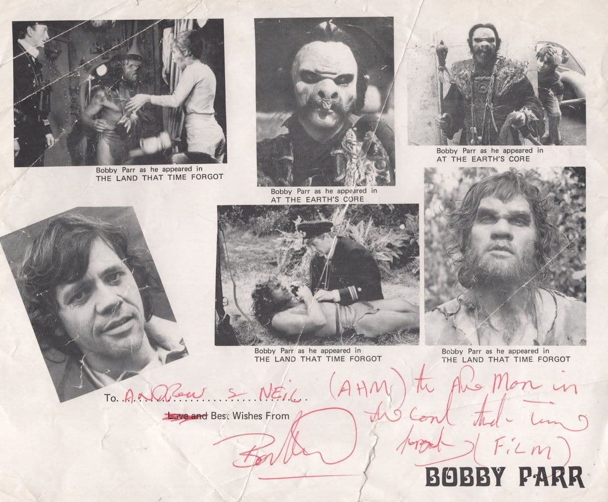 The Land That Time Forgot Bobby Parr Hand Signed Worn Autograph Collage ...