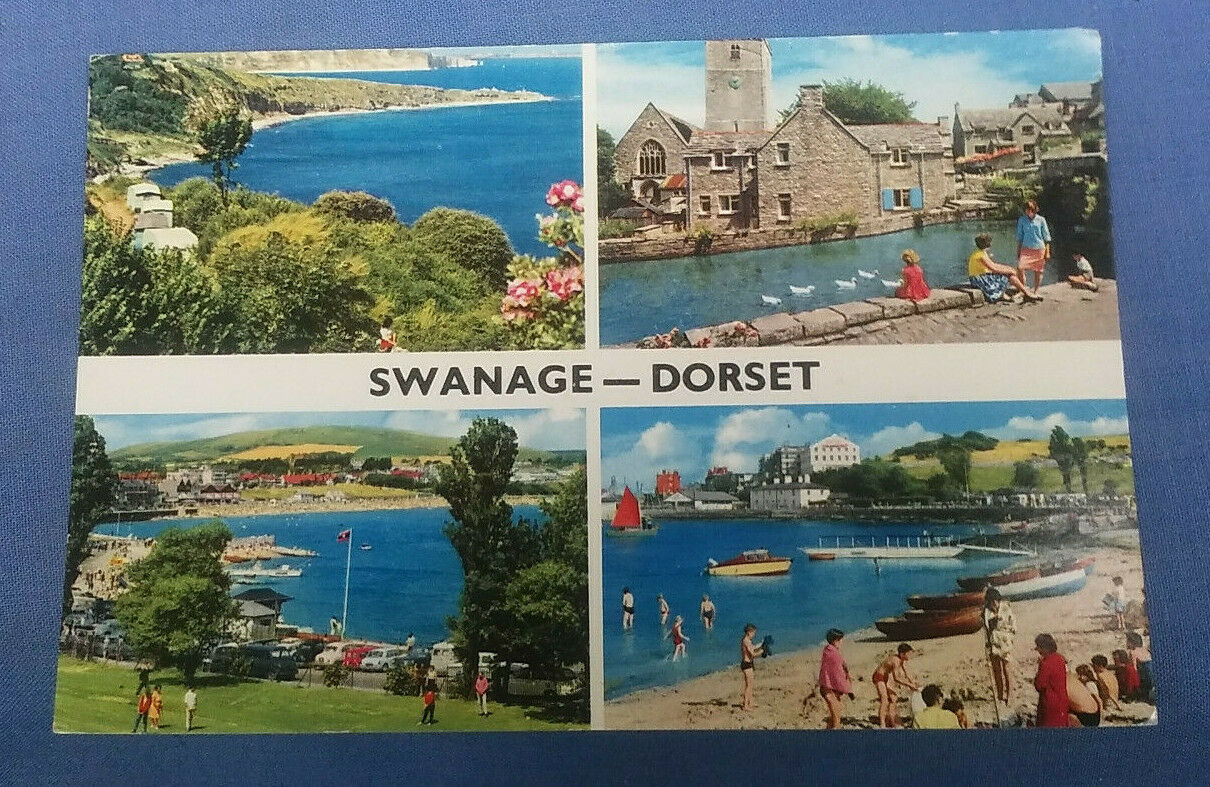 Vintage Multiview Postcard Swanage Dorset Posted 1970s F1B | Europe ...