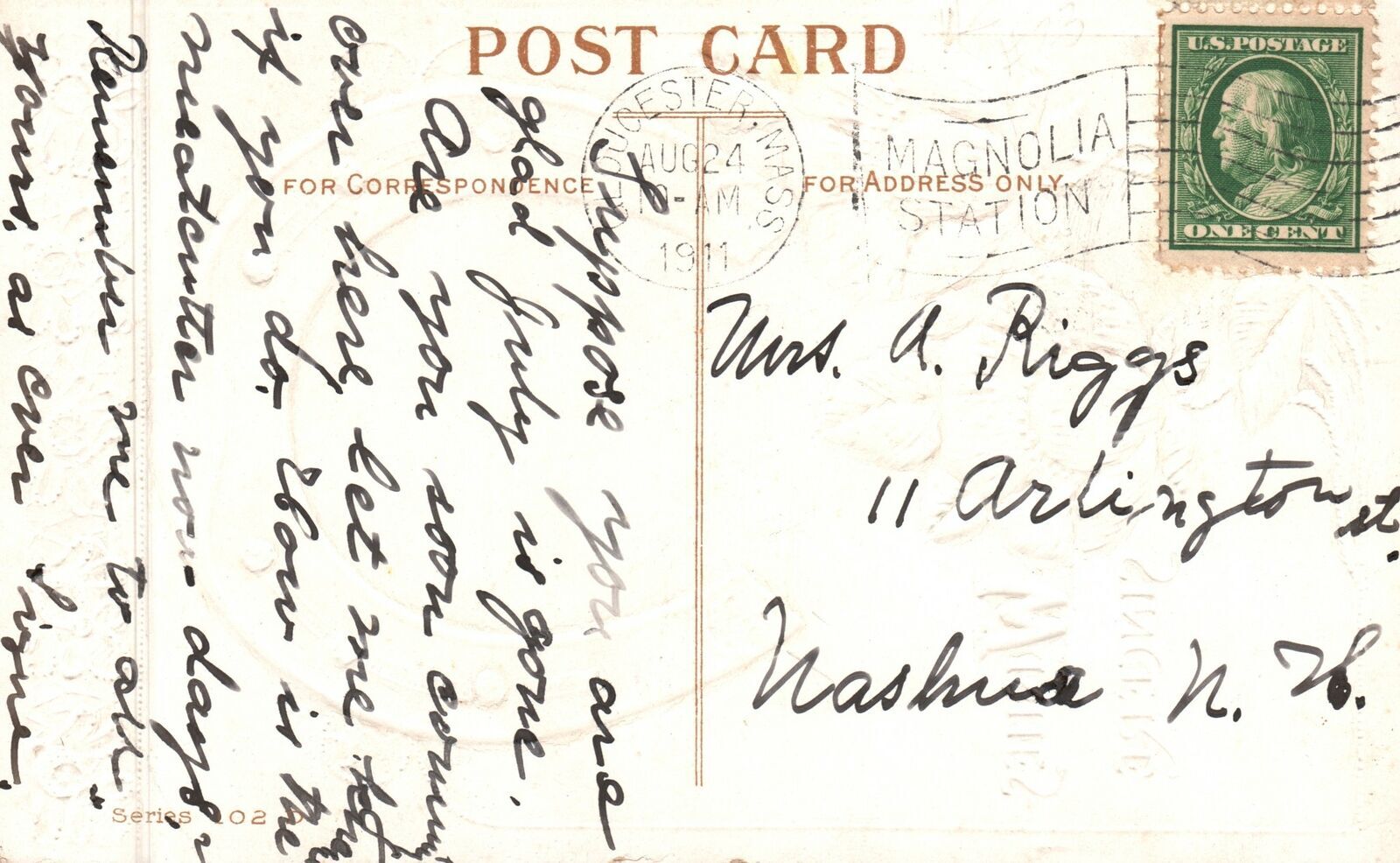 Vintage Postcard 1911 Wishes Sincere Best Wishes For A Friend Special ...