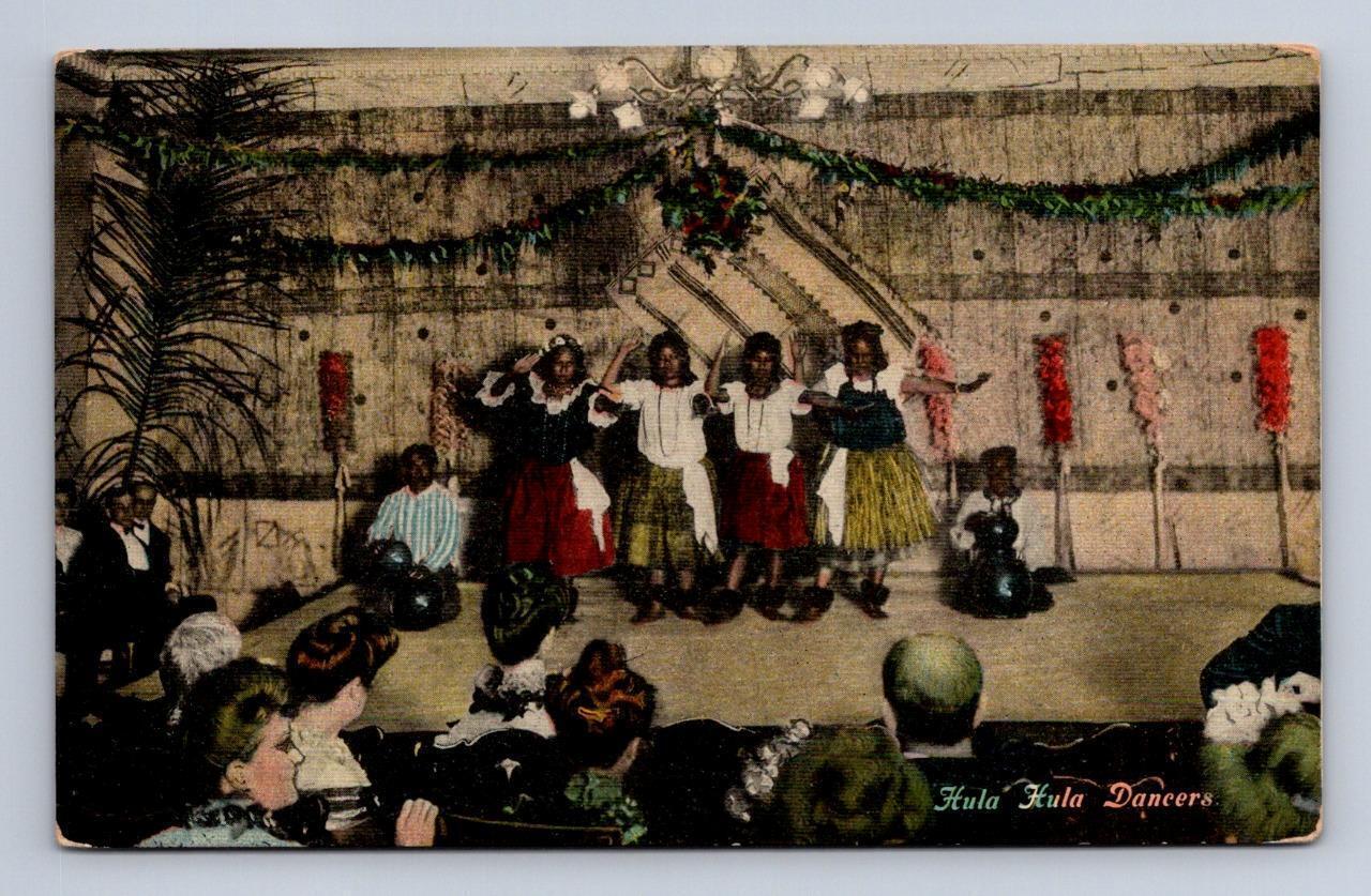Hula Hula Dancers IPU Gourd Drums Honolulu Hawaii to BC Canada Postcard ...