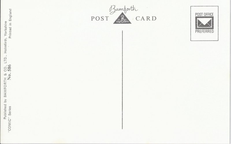 Vintage 1970's Bamforth COMIC Postcard Queen Anne Room, room Young ...