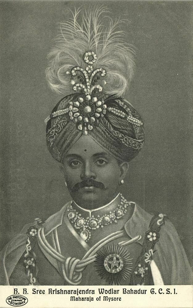 india, Maharaja of Mysore, Krishna Raja Wadiyar IV Bahadur (1920s ...
