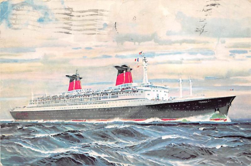 SS France French Line Ship 1965 | Topics - Other, Postcard / HipPostcard
