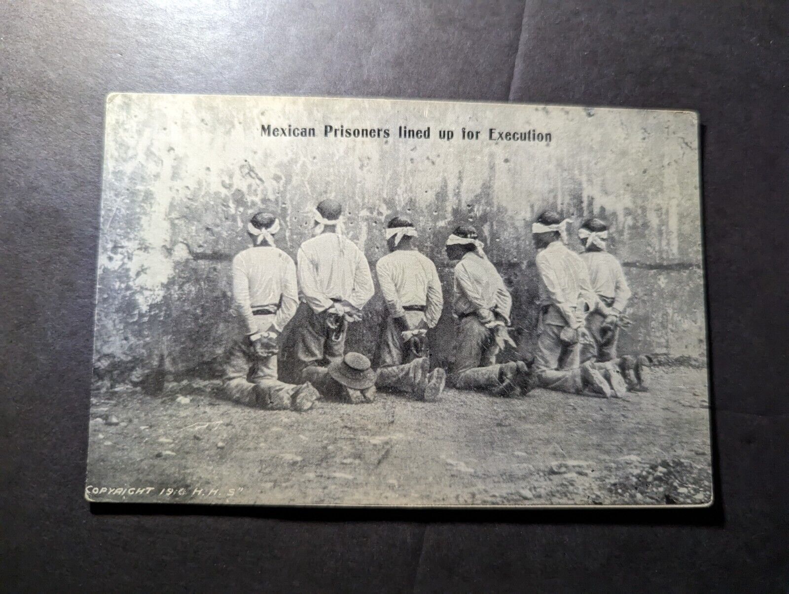 Mint USA Mexico PPC Postcard Mexican Prisoners Lined Up For Execution ...