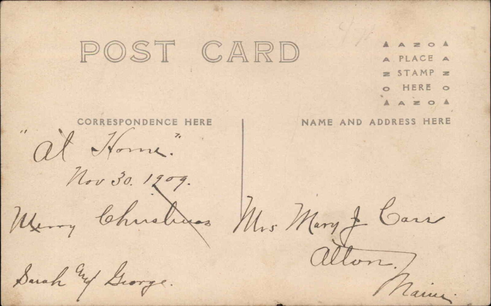 Alton Maine ME Home GL Spaulding Residence c1910 Real Photo Postcard ...