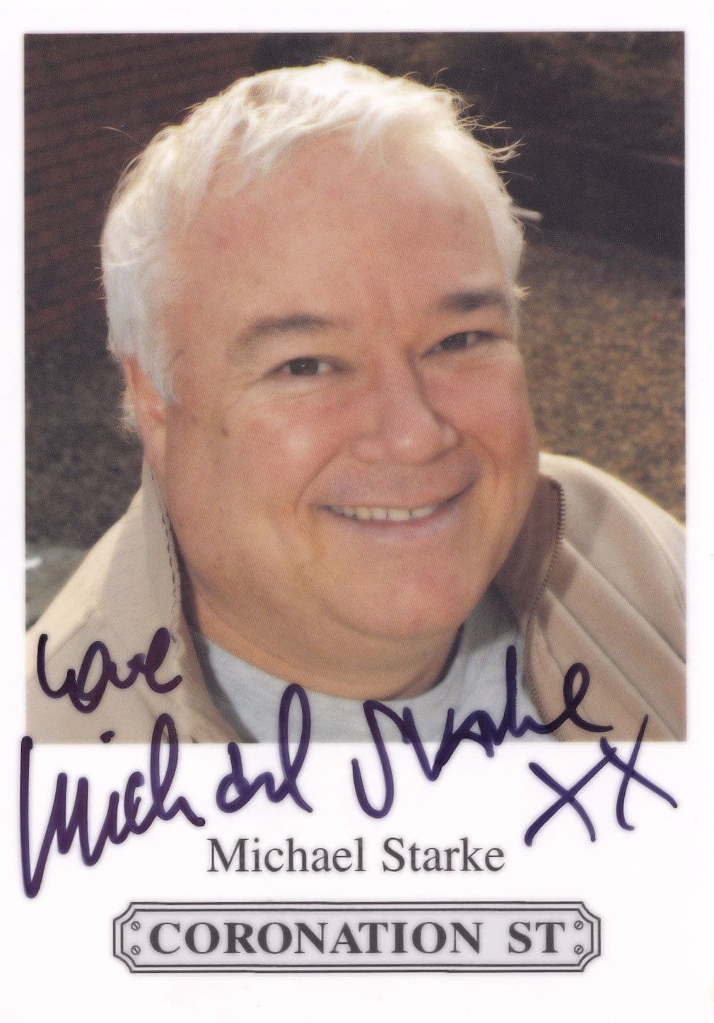Michael Starke Coronation Street Hand Signed Cast Card | Topics - Other ...