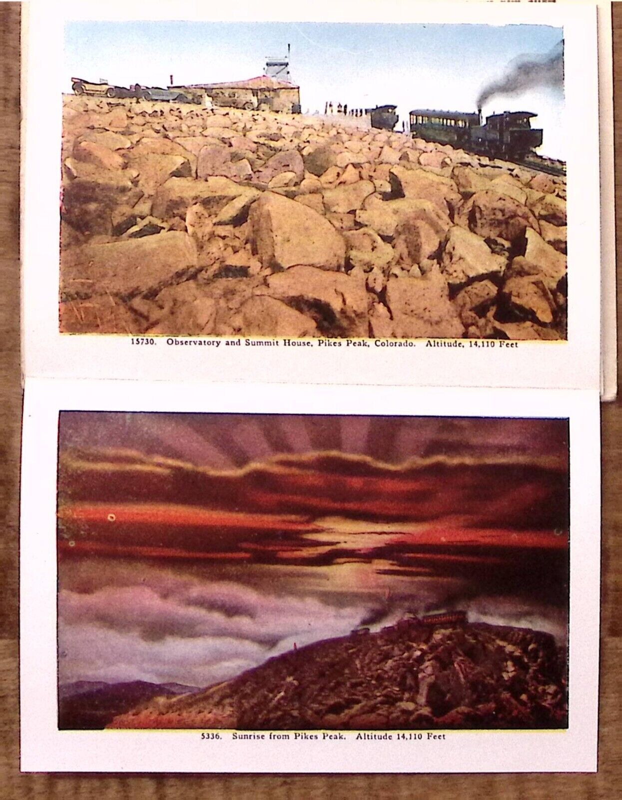 1920s Pikes Peak the Sentinel of the Rockies CO Fold OUT Souvenir ...