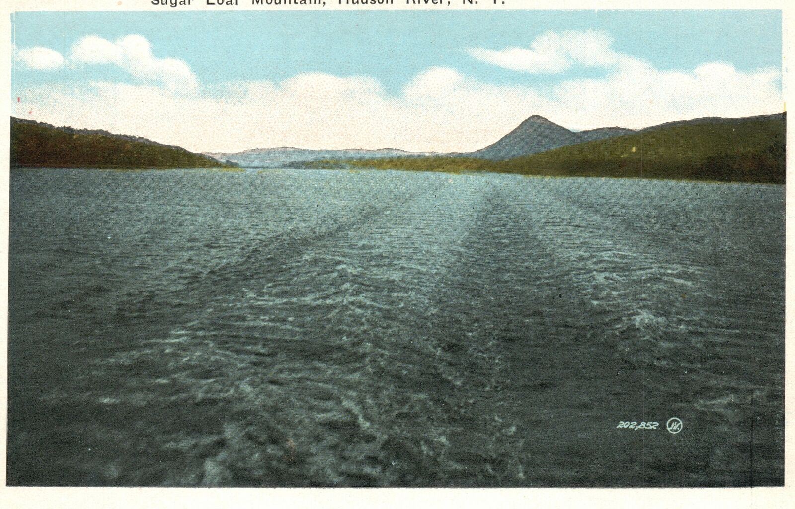 Vintage Postcard Sugar Loaf Mountain Hudson River New York Chas W ...