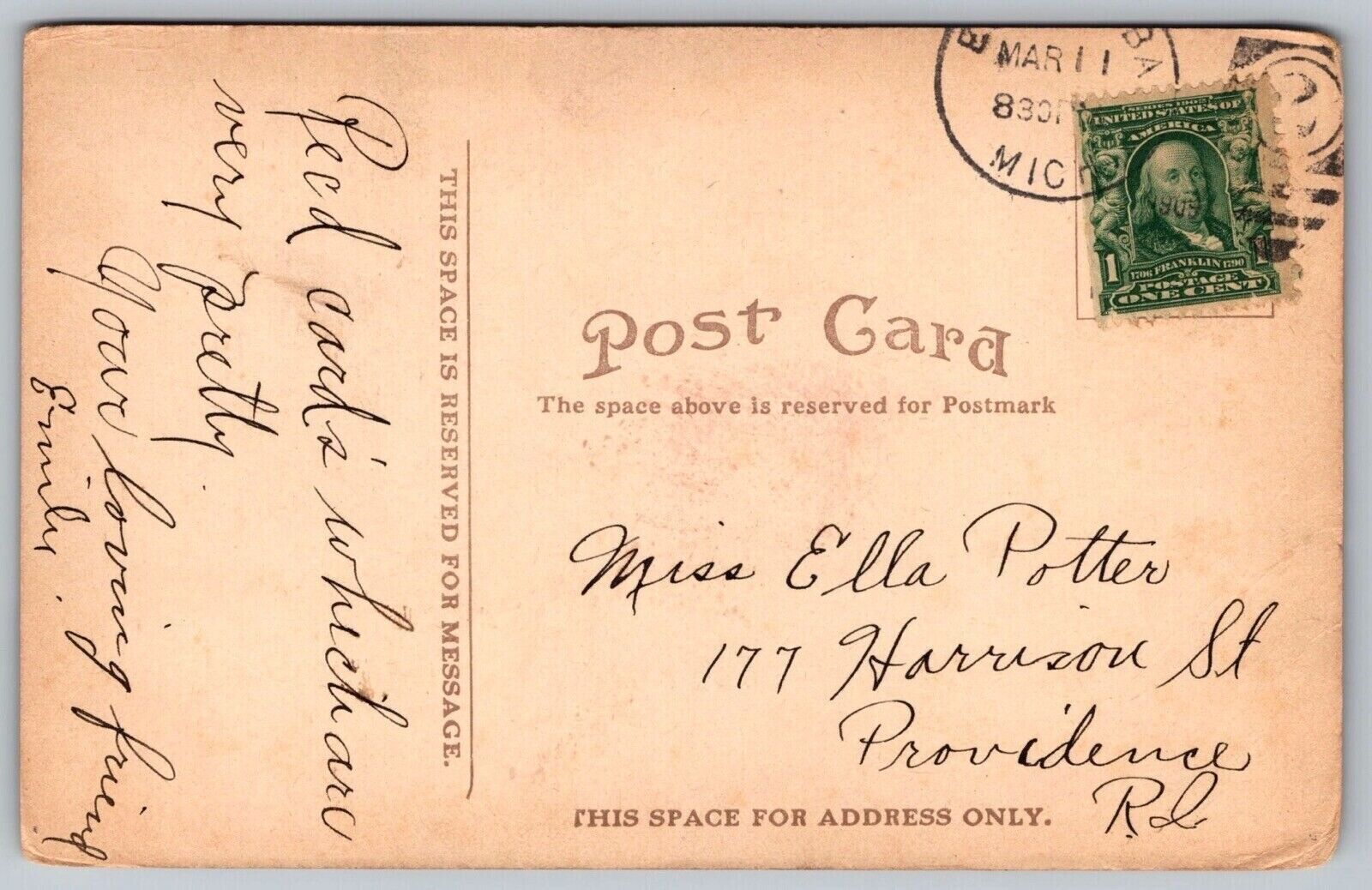 Storm Scene Big Bay De Noc Oceanfront Waterfront Ocean Waves Vintage PM ...