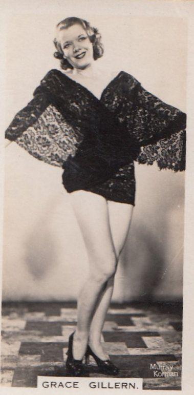 Grace Gillern Hollywood Actress Rare Real Photo Cigarette Card | Topics ...
