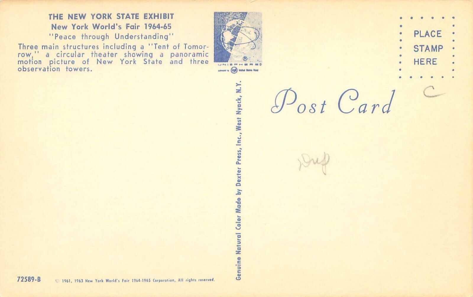 New York 1964 World's Fair Observation Towers Night View Dexter ...