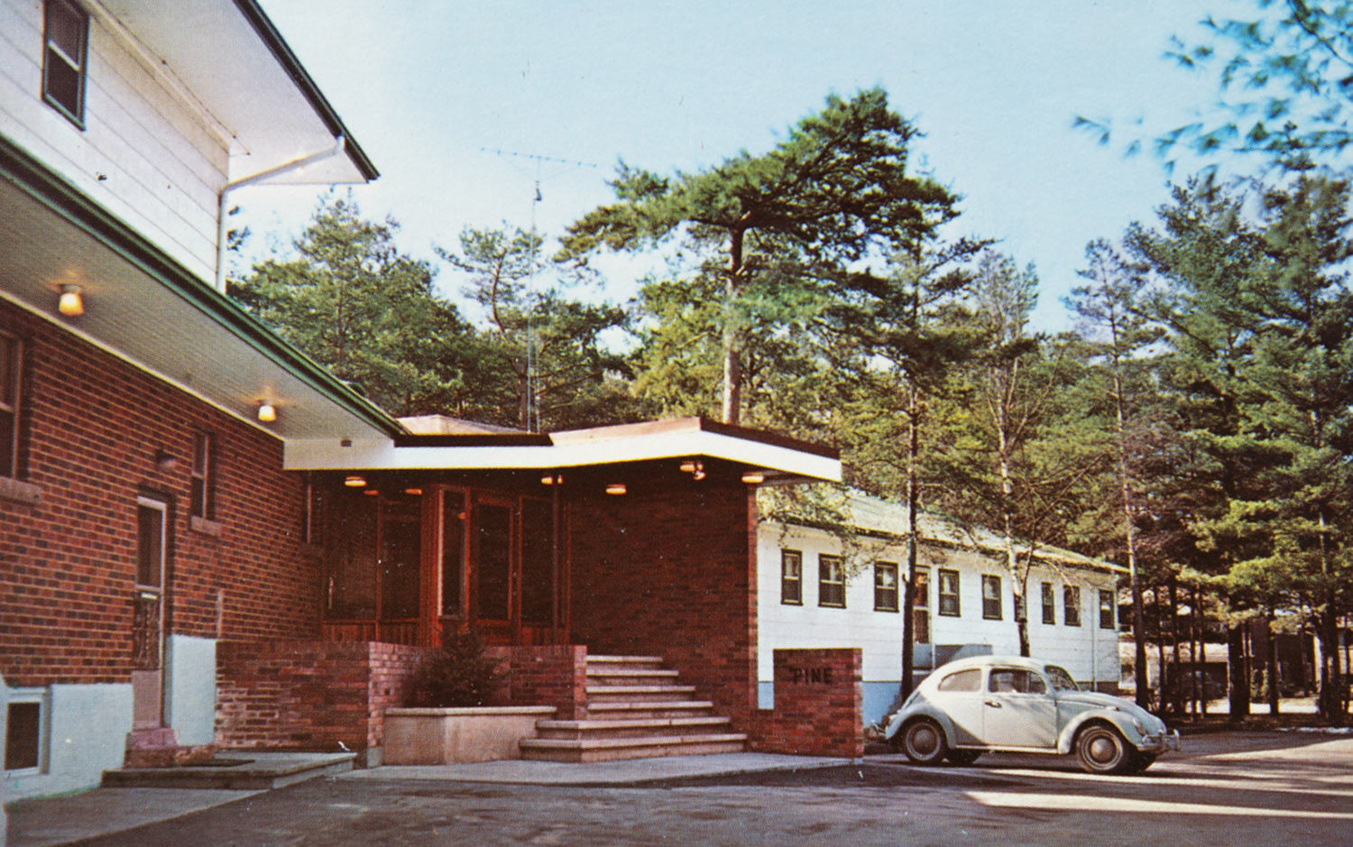 Pine Motel Port Colborne Ontario ON VW Bug Beetle Unused Vintage ...