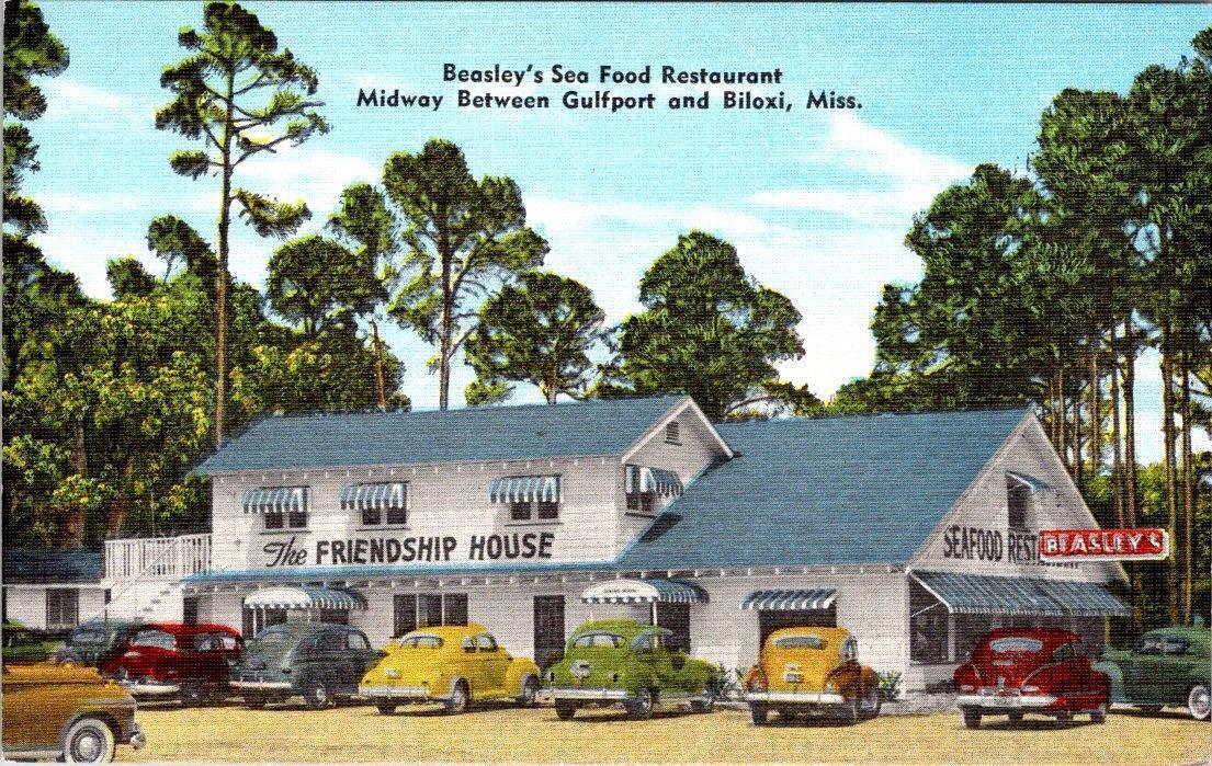MS, Mississippi BEASLEY'S SEA FOOD RESTAURANT Roadside~Highway 90 LINEN ...
