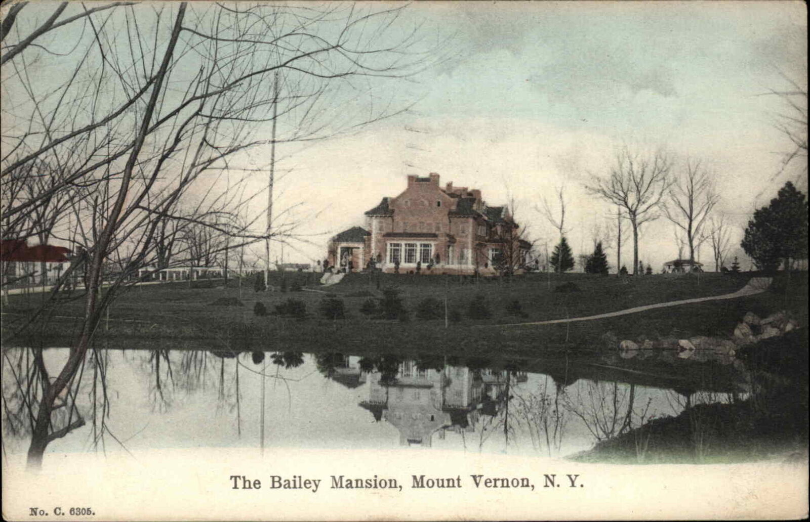Mount Mt Vernon New York NY Bailey Mansion c1910 Vintage Postcard ...
