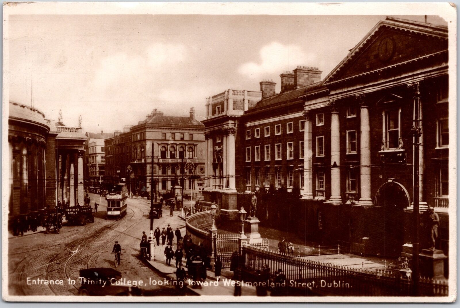 1936 Trinity College Westmoreland Street Dublin Ireland Posted Postcard ...