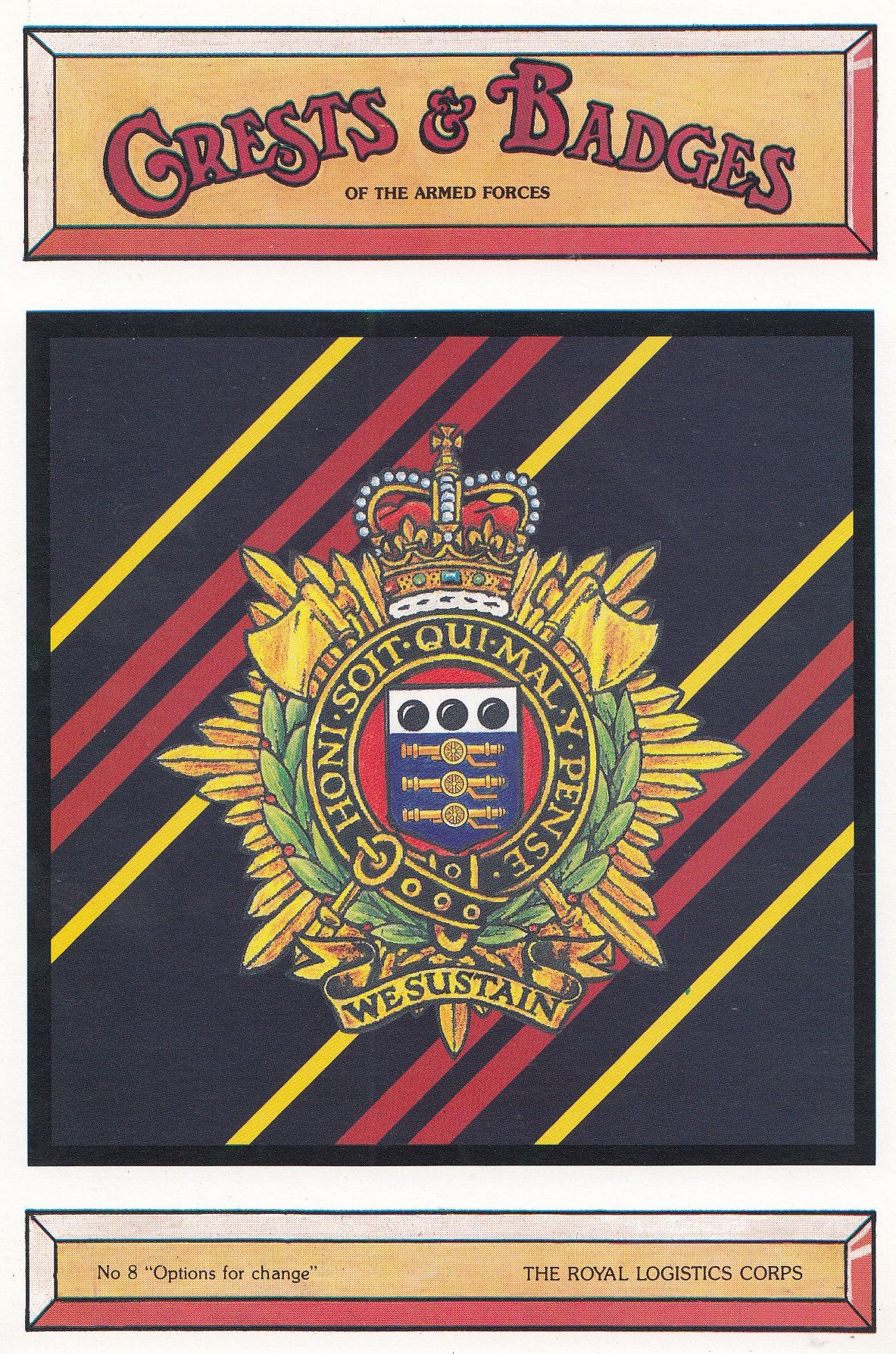 The Royal Logistics Corps Army Crest Badge Military Postcard | Topics ...