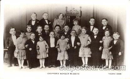 Circus Midget Midgets Chaffer's Wonder Midgets Unused light indentation ...