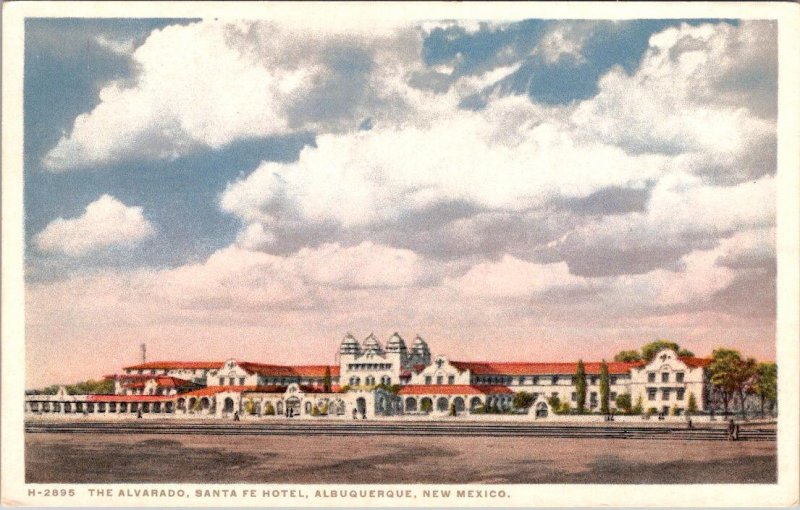 Albuquerque, NM New Mexico ALVARADO~SANTA FE HOTEL ca1920's Fred Harvey ...